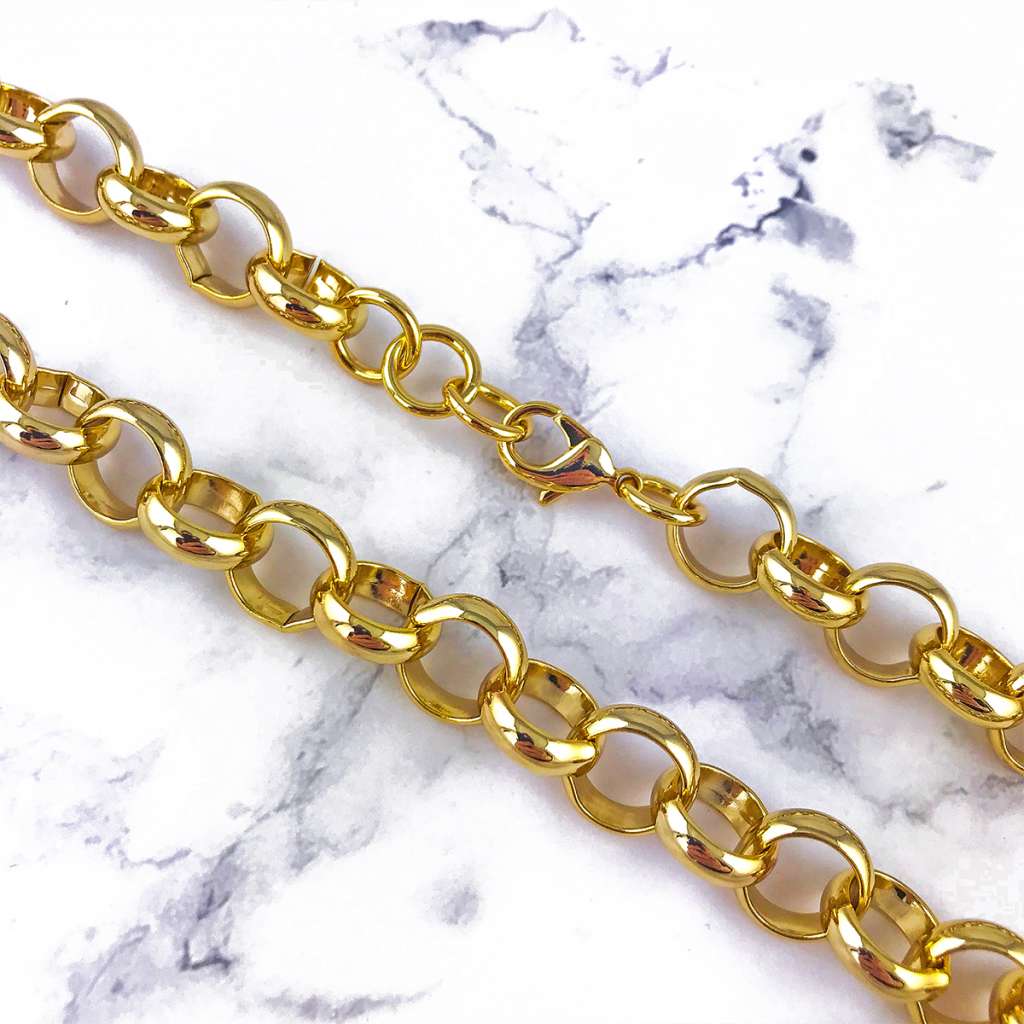 18ct Gold Bonded 24 Inch Large Belcher Chain - JV Jewellers & Pawnbrokers